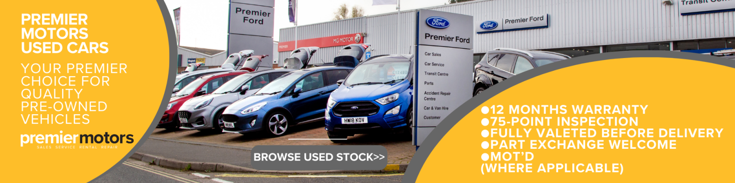 New And Used Ford, Ford Transit and MG Vehicles At Premier Motors In ...